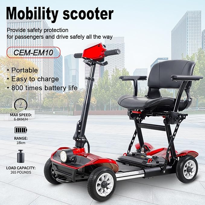 Direct Mobility Pro - 11.2 Mile Extended Range & 265 lb Capacity - Fol — Direct Mobility Usa